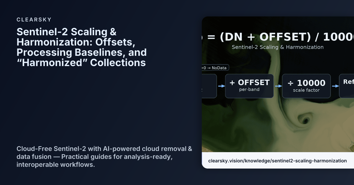 Sentinel-2 Scaling & Harmonization: Offsets, Processing Baselines, and ...