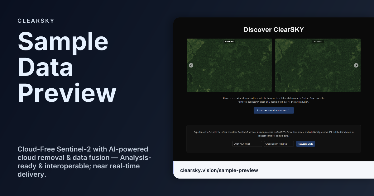 Sample Data Preview | ClearSKY